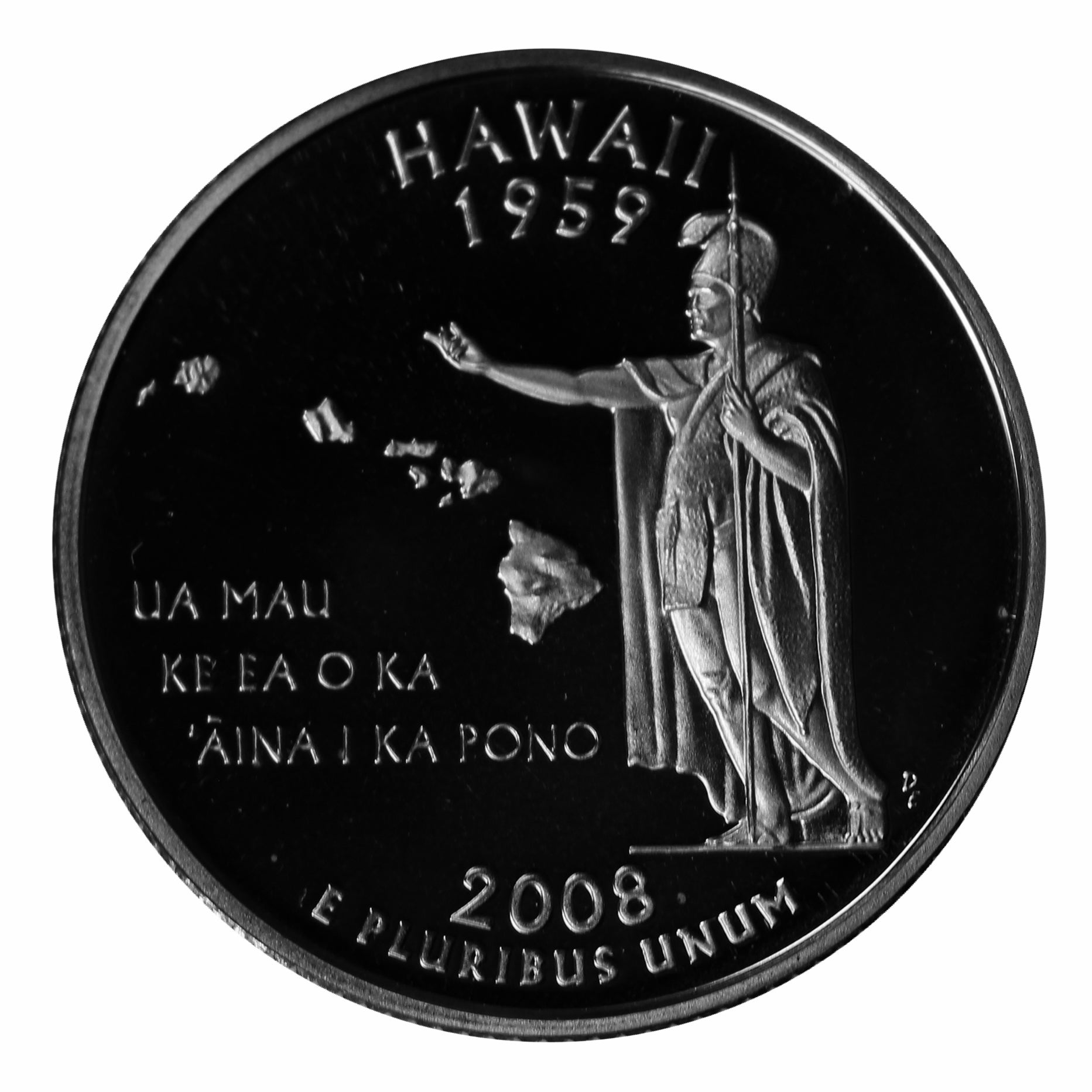 2008 S State Quarter Hawaii Gem Deep Cameo Proof CN-Clad