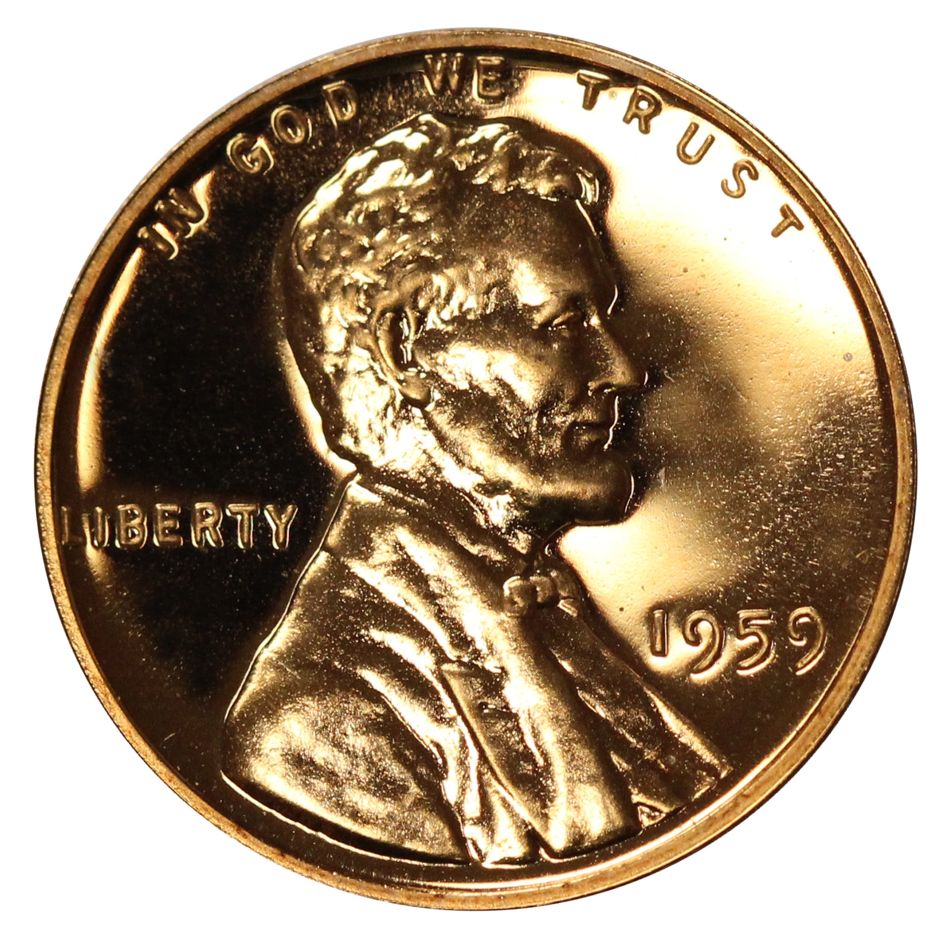 1959 Gem Proof Lincoln Memorial Cent Brilliant