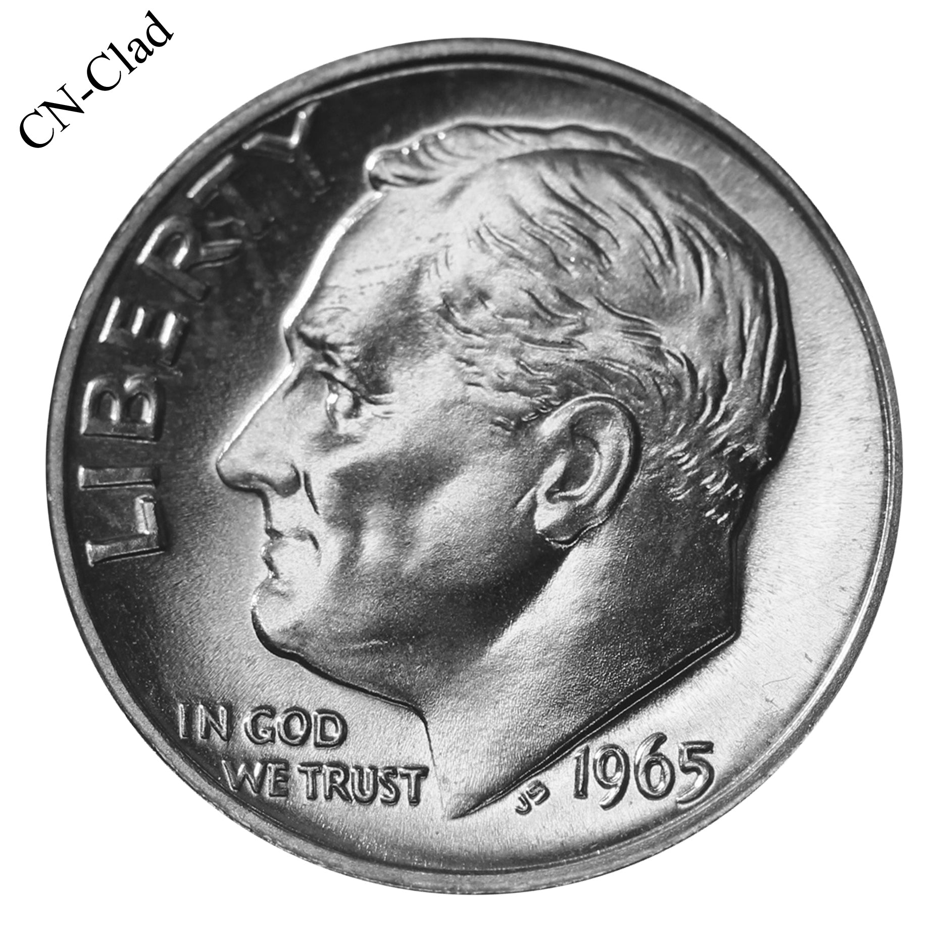 1965 Roosevelt Dime Choice CN-Clad SMS