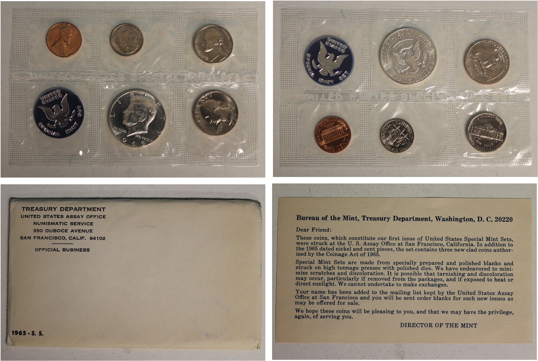 1965 S US Mint set (OGP) 5 coins