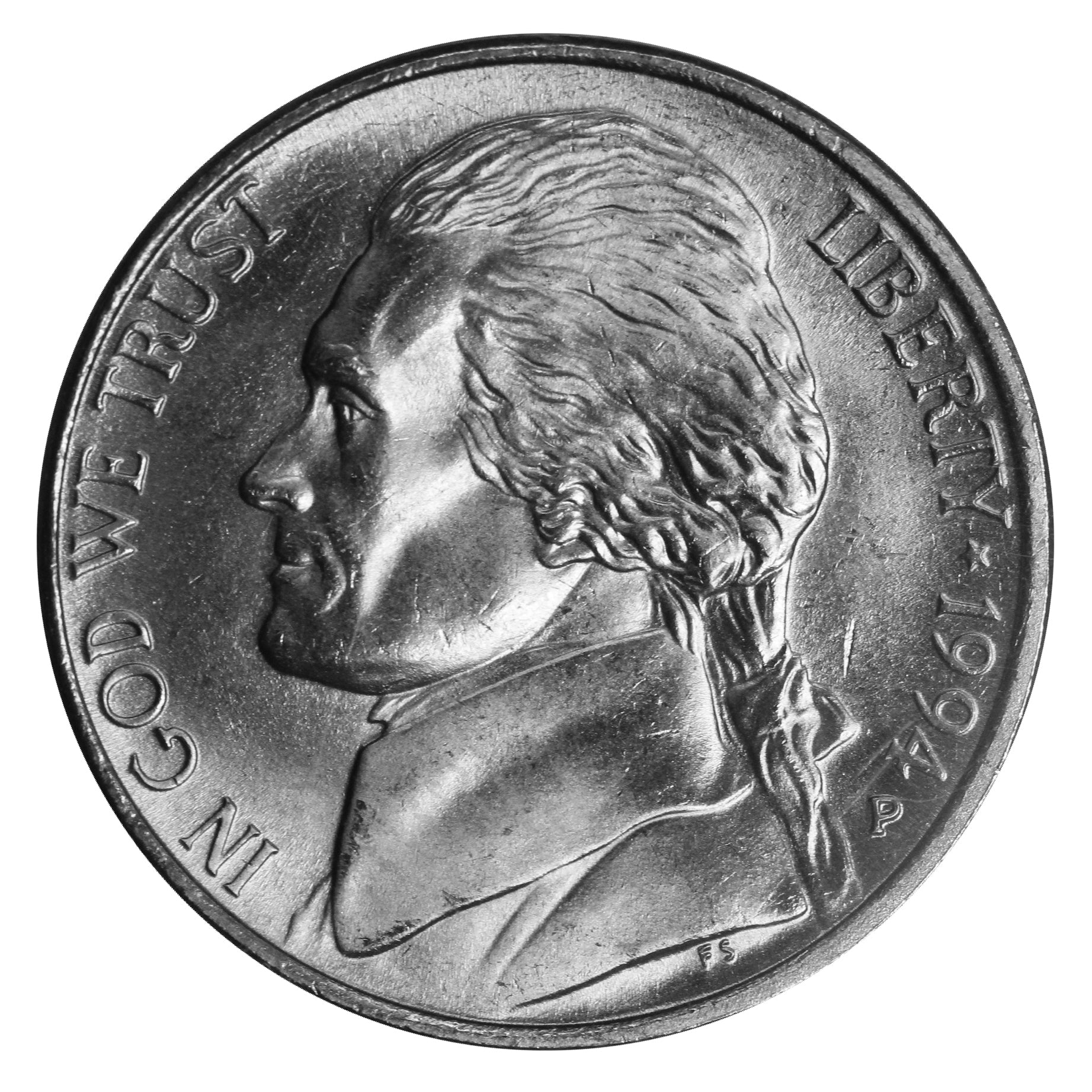 1994-P Full Step FS Gem BU Jefferson Nickel