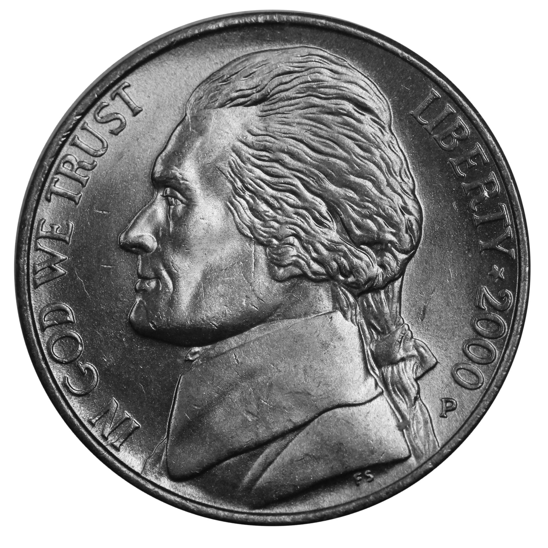 2000-P Full Step FS Choice / Gem BU Jefferson Nickel - RARE 6 Steps